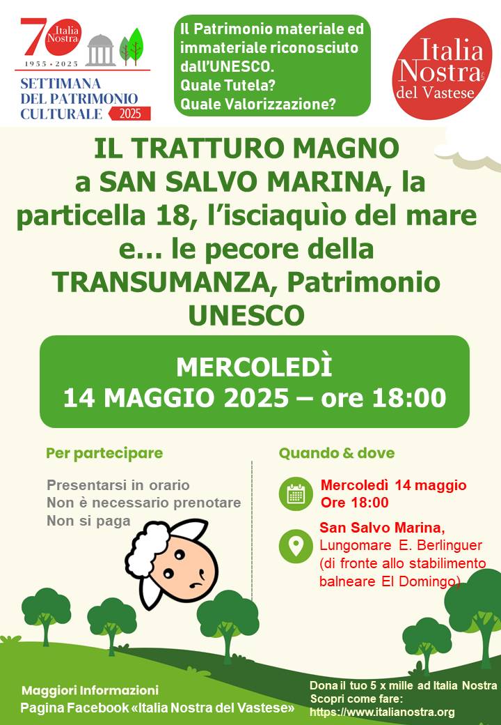 Il Tratturo Magno a San Salvo Marina, la particella 18, lo sciabordìo ...